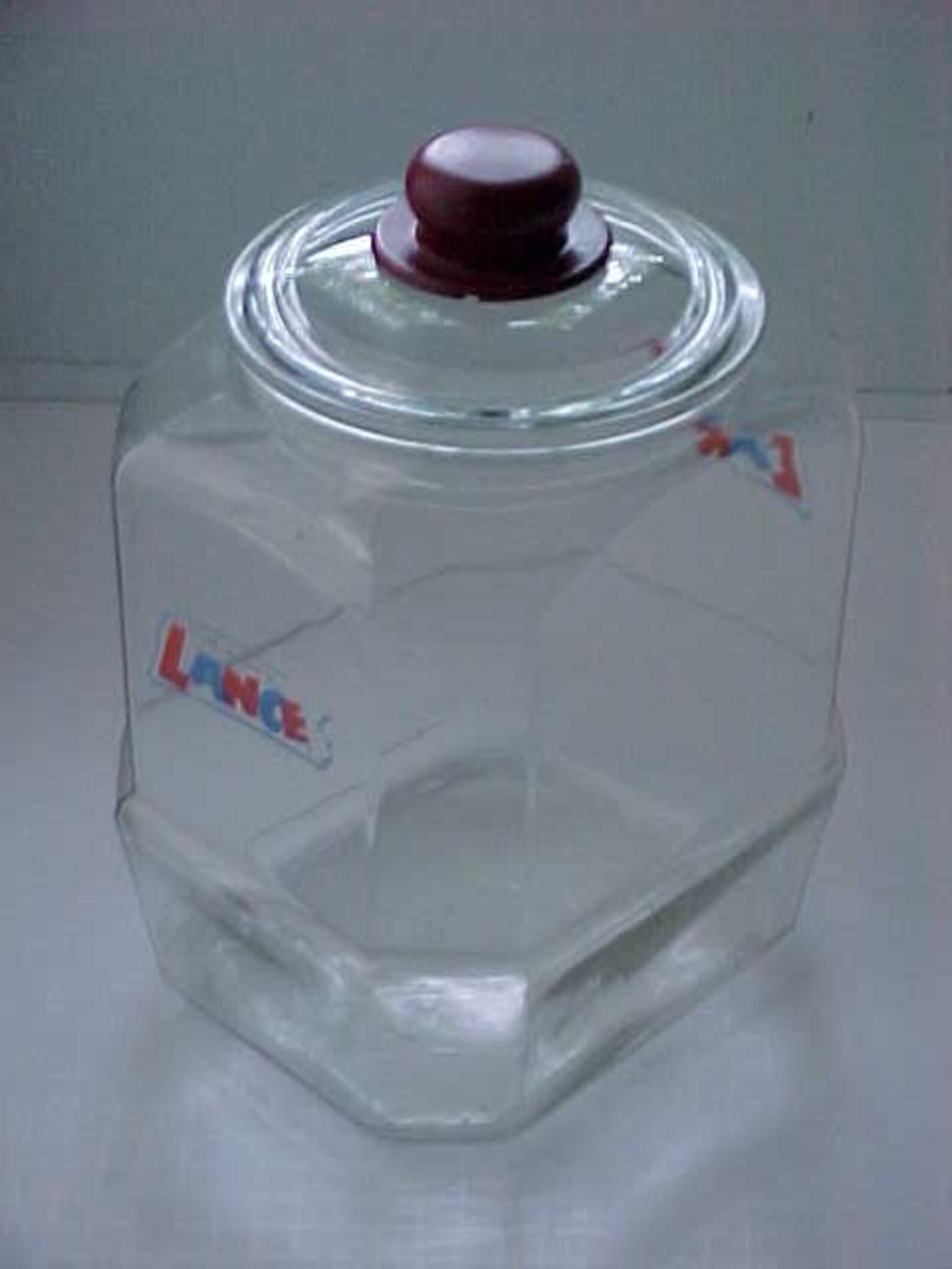 Vintage Large Lance Cracker Counter Display Jar With Glass Lid - Etsy