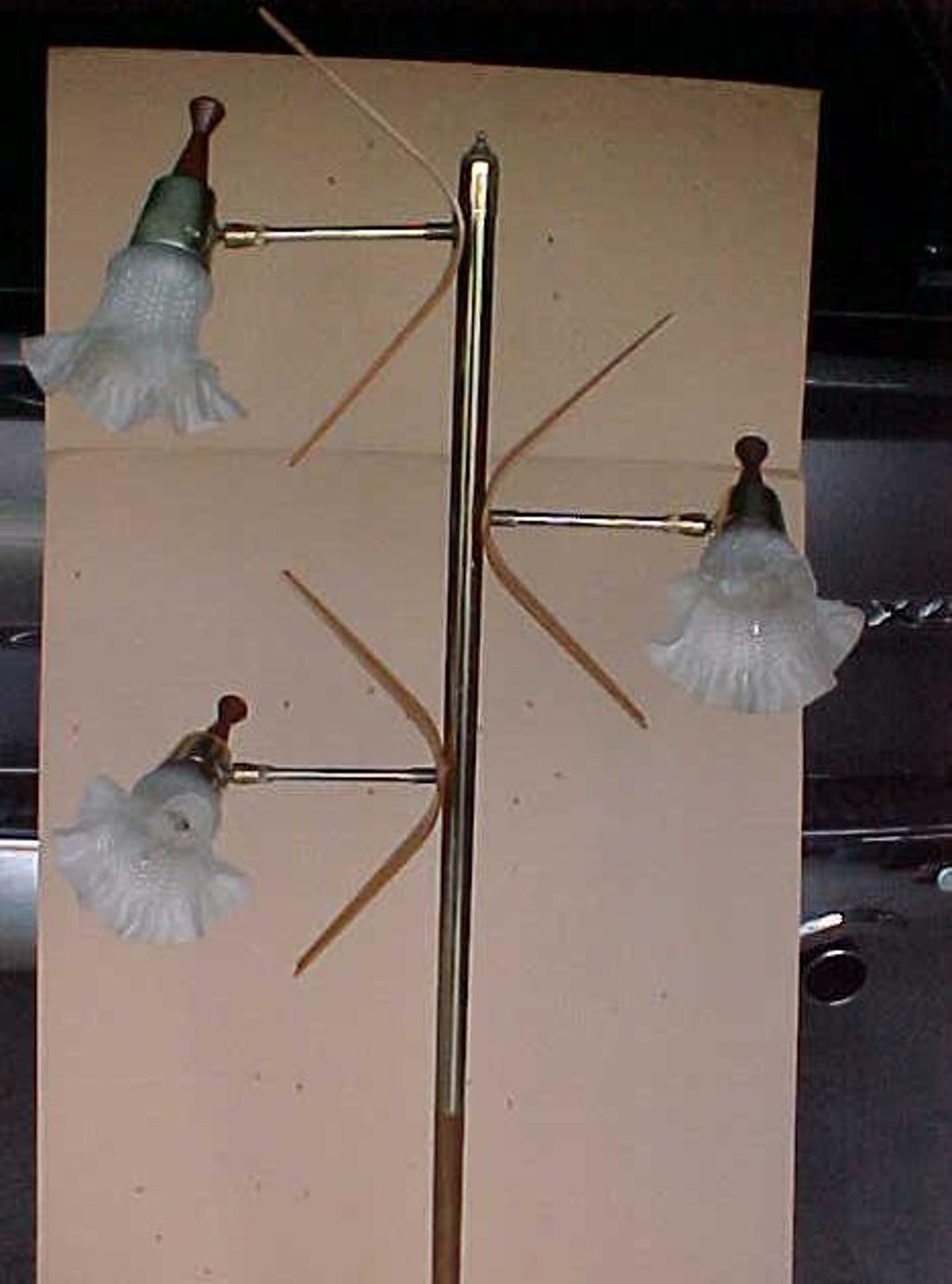 Vintage Rare Find Mid Century Modern Floor Pole Lamp Teak Wood Lamp ...