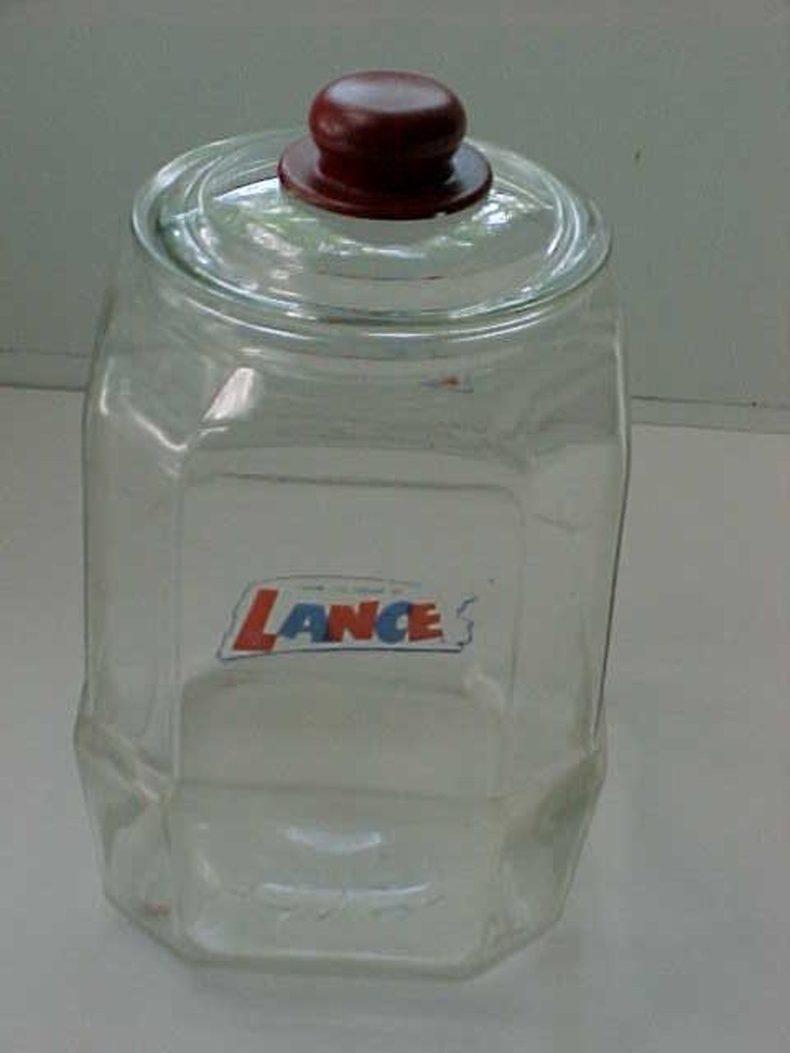 Vintage Large Lance Cracker Counter Display Jar With Glass Lid - Etsy