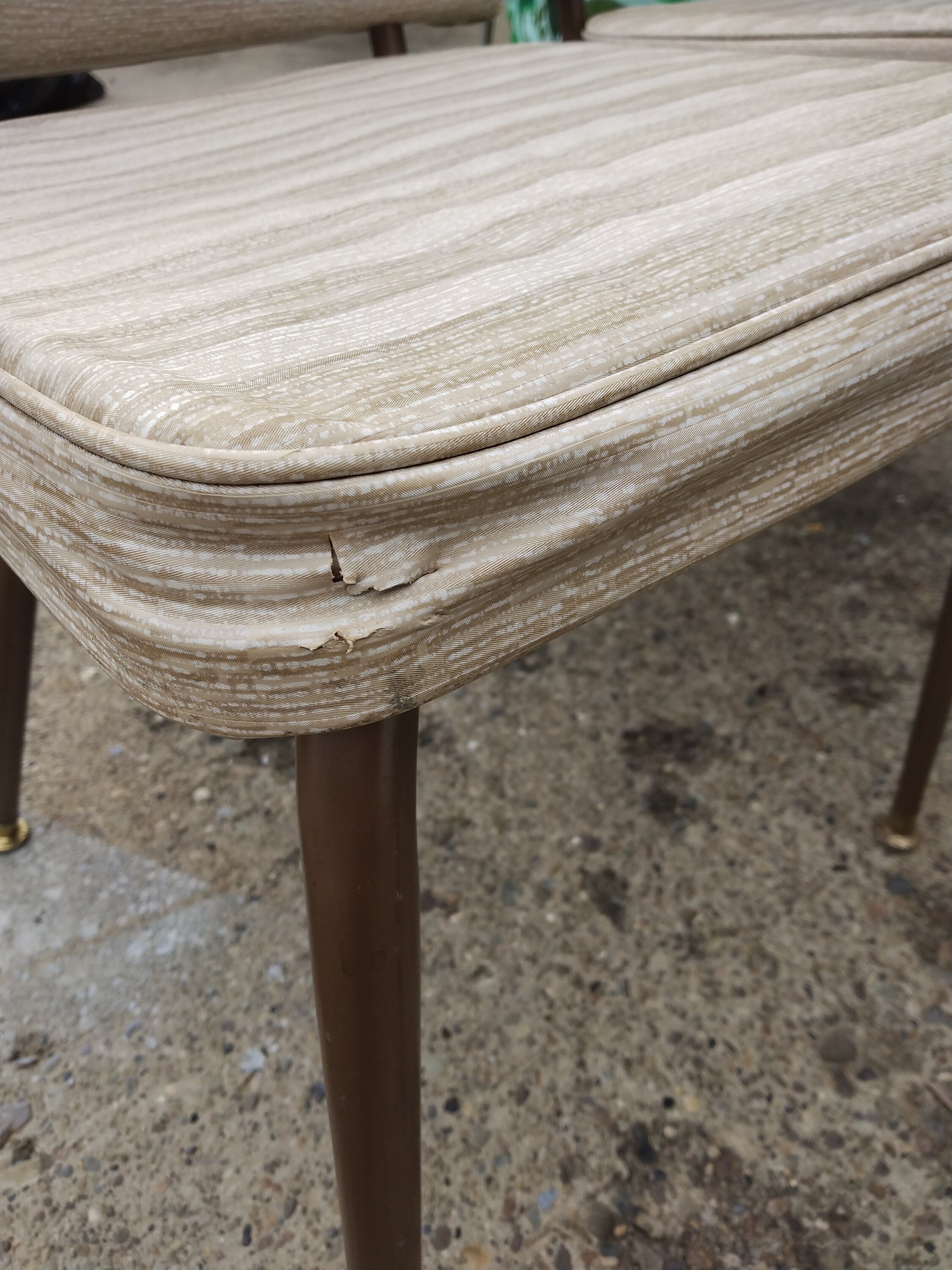 Vintage 1960' Diner Style Formica Kitchen Table and Two Chairs Mid ...