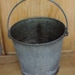 Antique Reeves Heavy Duty Galvanized Metal Farmhouse Bucket Yard ,porch ...