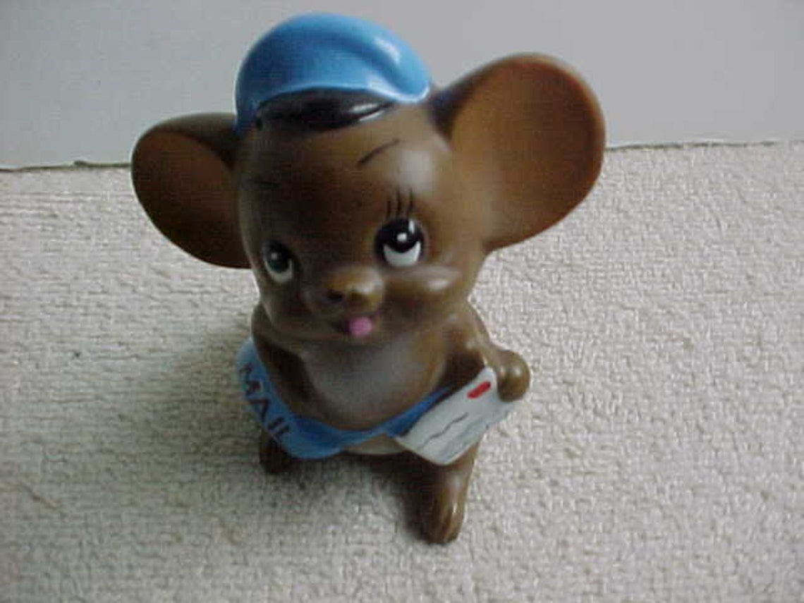 Vintage Collectible Josef Originals Mail Carrier Mailman Mouse With ...