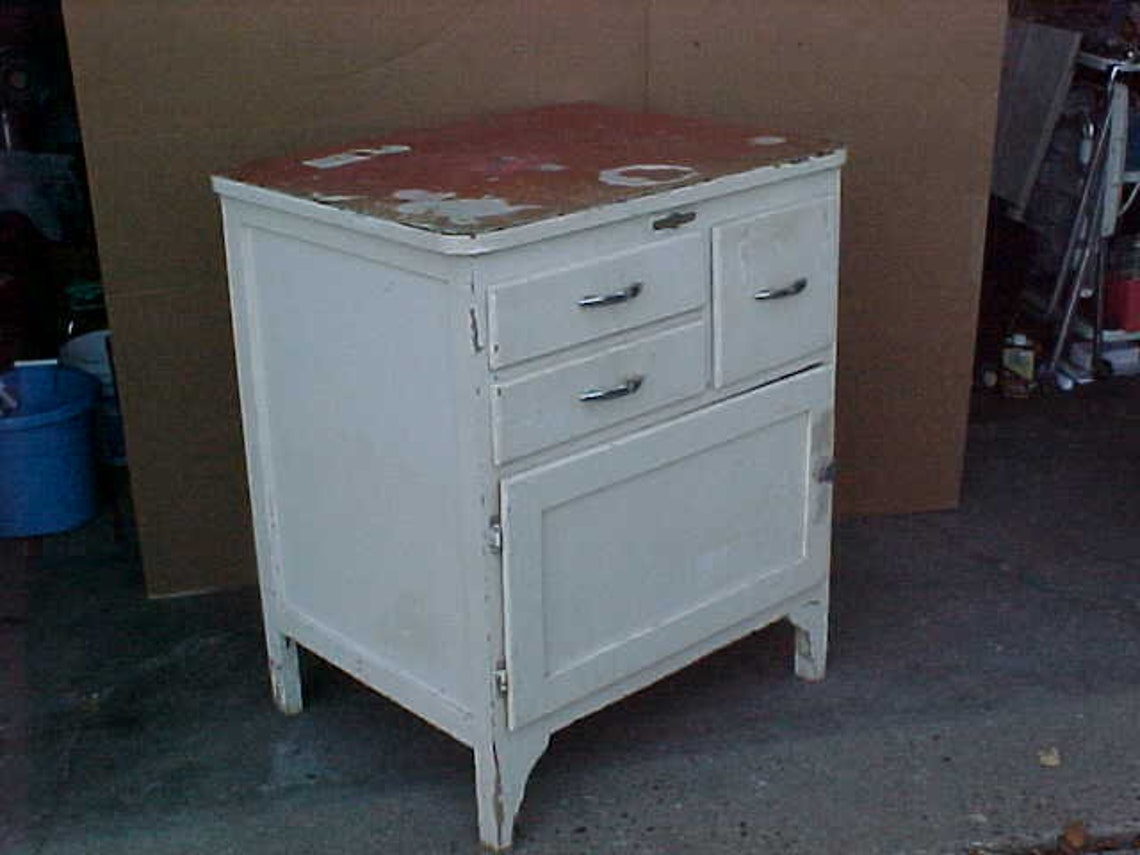 Antique Wooden Storage Kitchen Cabinet Farmhouse Country - Etsy