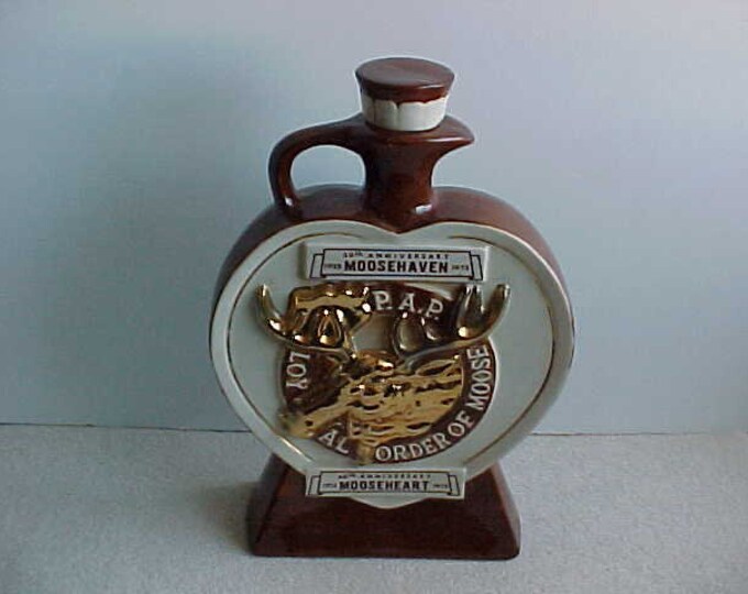 Vintage 70's Moose P.a.p. Royal Order of Moose Whiskey Decanter ...