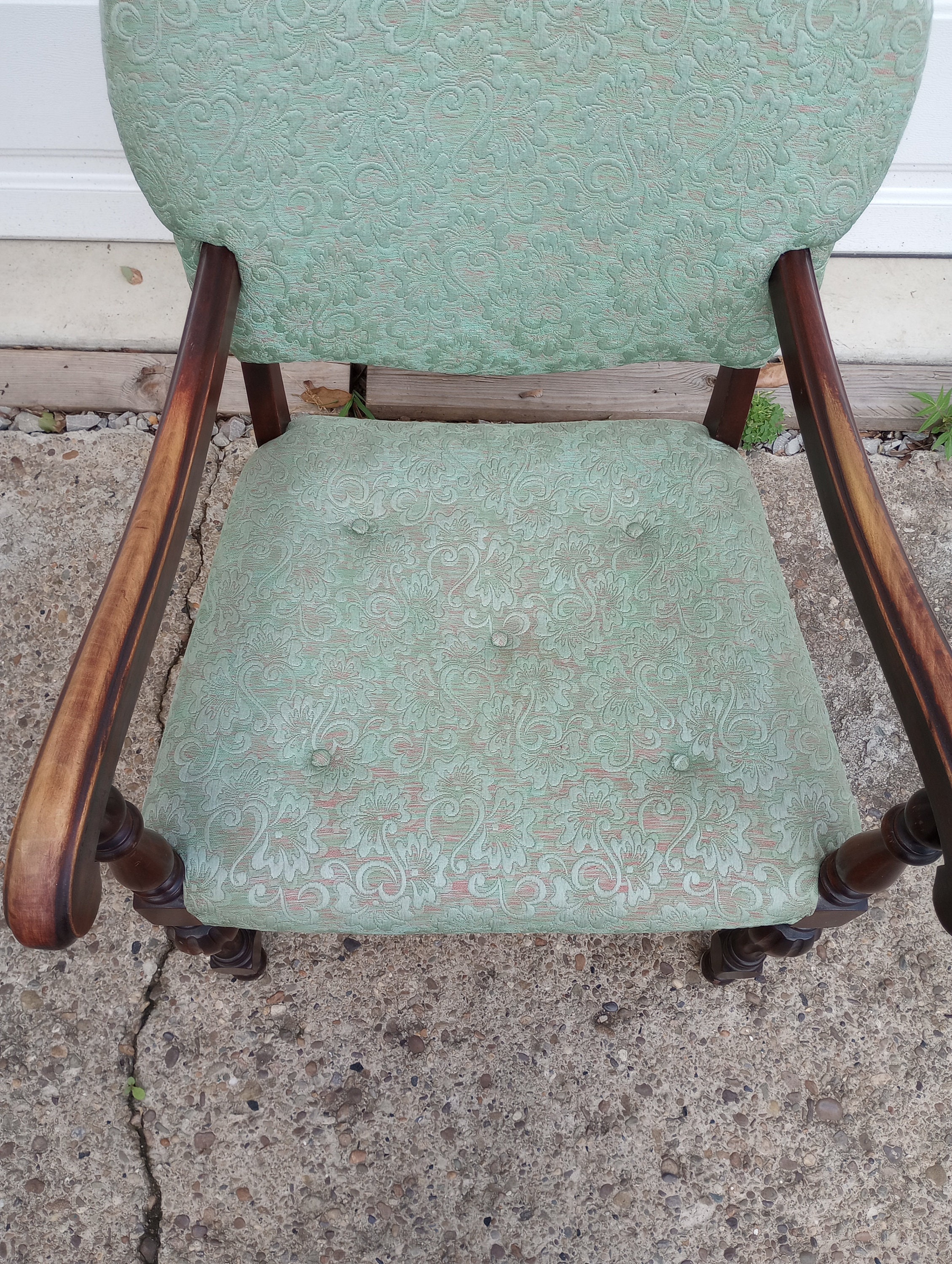 Antique Accent Chair Living Room Chair Parlor Chair Movie Prop Chair ...