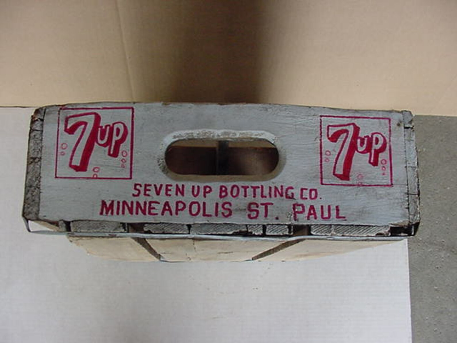 Vintage 7 up Soda Pop Case Crate Fresh up With 7 up Cola Soda Pop ...