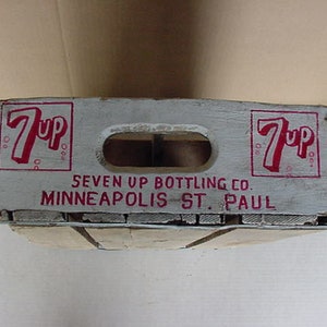 Vintage 7 up Soda Pop Case Crate Fresh up With 7 up Cola Soda Pop ...