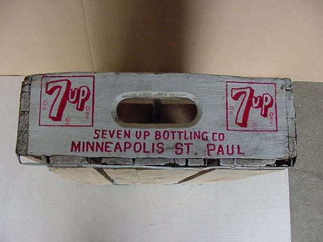 Vintage 7 up Soda Pop Case Crate Fresh up With 7 up Cola Soda Pop ...