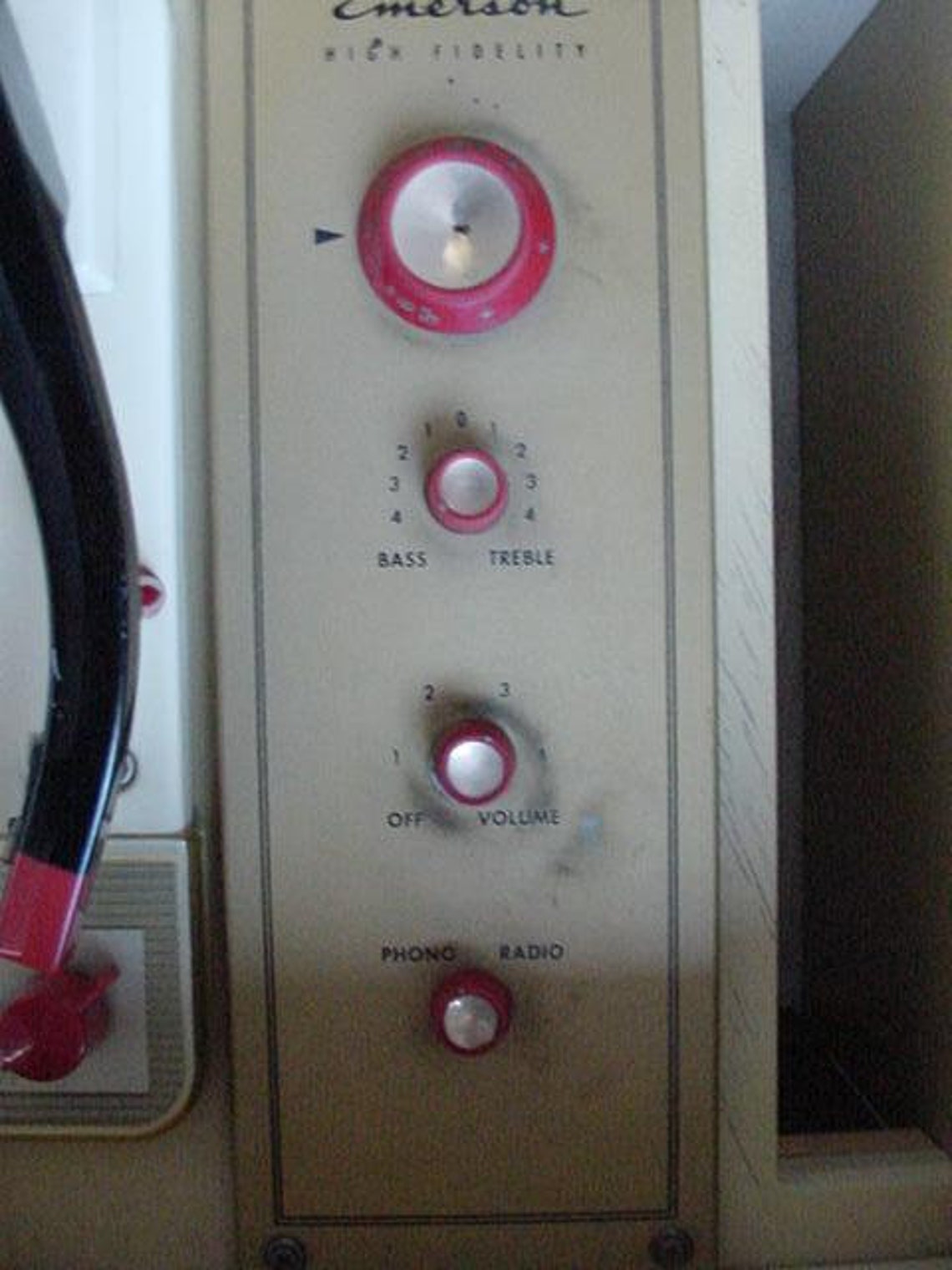 Emerson Vintage Record Player Console Cabinet With Am Radio - Etsy