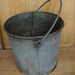 Antique Reeves Heavy Duty Galvanized Metal Farmhouse Bucket Yard ,porch ...
