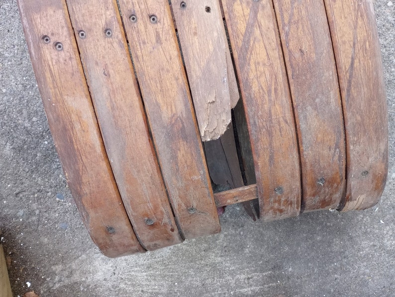Antique Extra Large Toboggan Sled Cabin Lodge Country Home Farm House ...