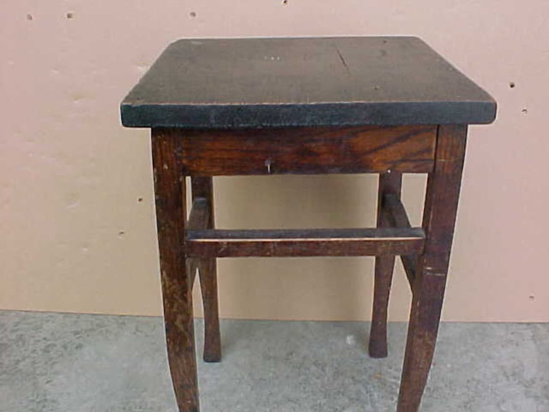 Antique Rustic Wooden Plant Stand Solid Wood Construction Farmhouse ...