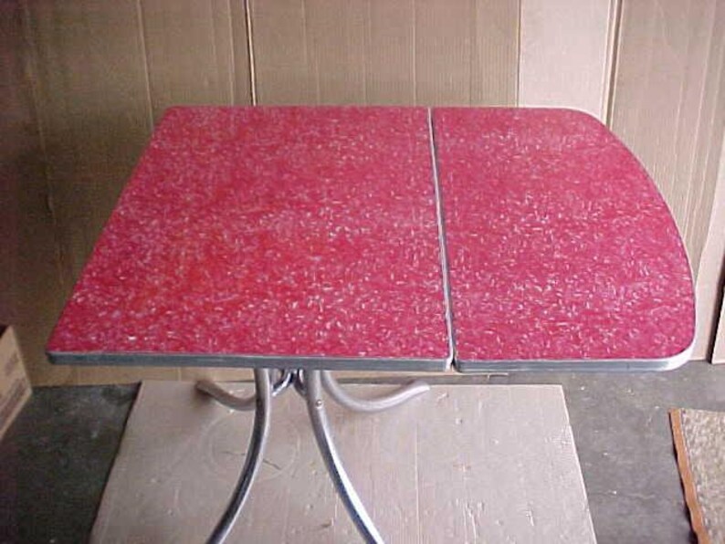 Vintage 1950's Mid Century Modern Formica Kitchen Table - Etsy