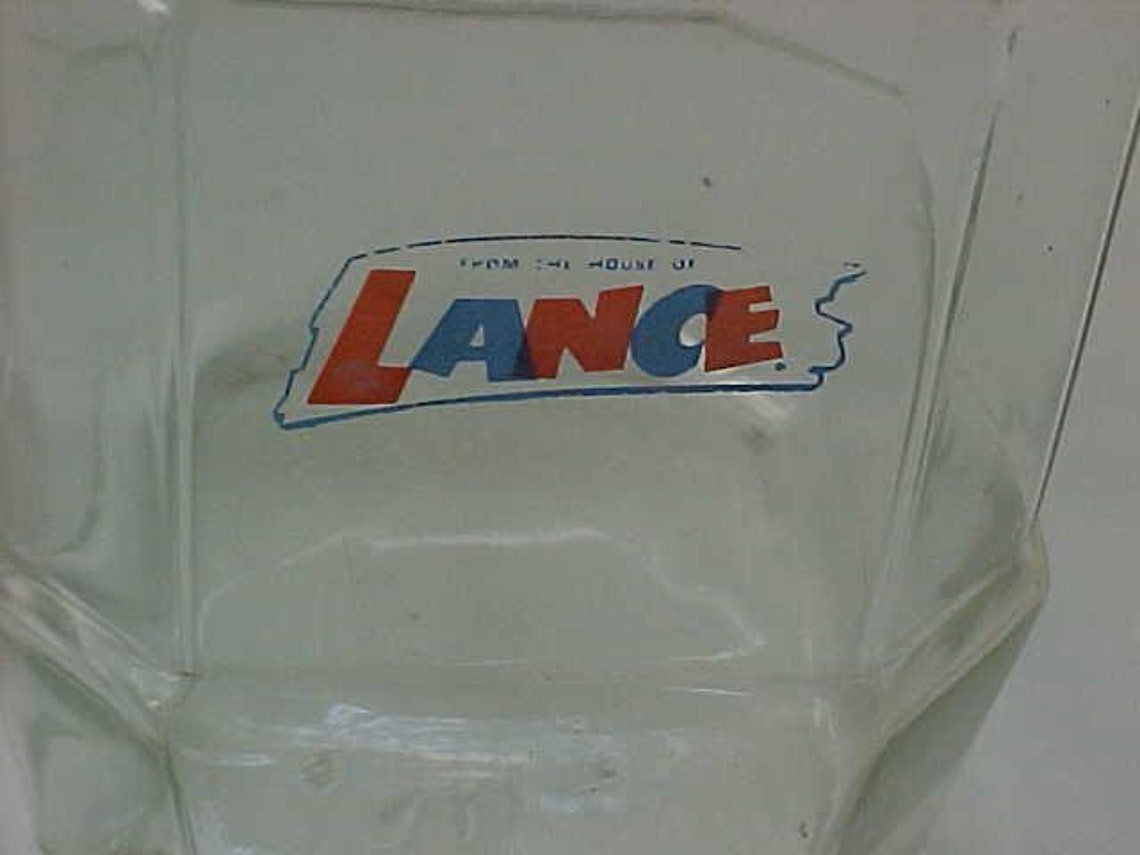 Vintage Large Lance Cracker Counter Display Jar With Glass Lid - Etsy