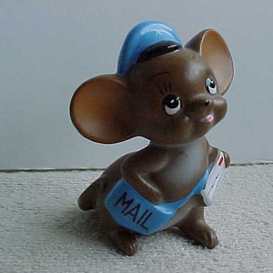 Vintage Collectible Josef Originals Mail Carrier Mailman Mouse With ...