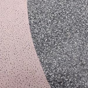 Vintage Mid Century Modern Formica Kitchen Table Pink and Gray With a ...