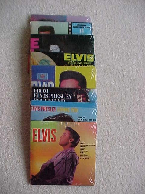 Vintage Elvis Chu Bops Complete Set of 8 Mini Record Album Covers With ...