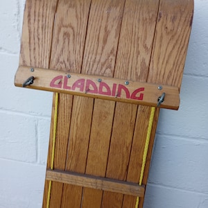 Vintage Gladding Tobaggan Sled Display Cabin Decor.ski Lodge Decor ...