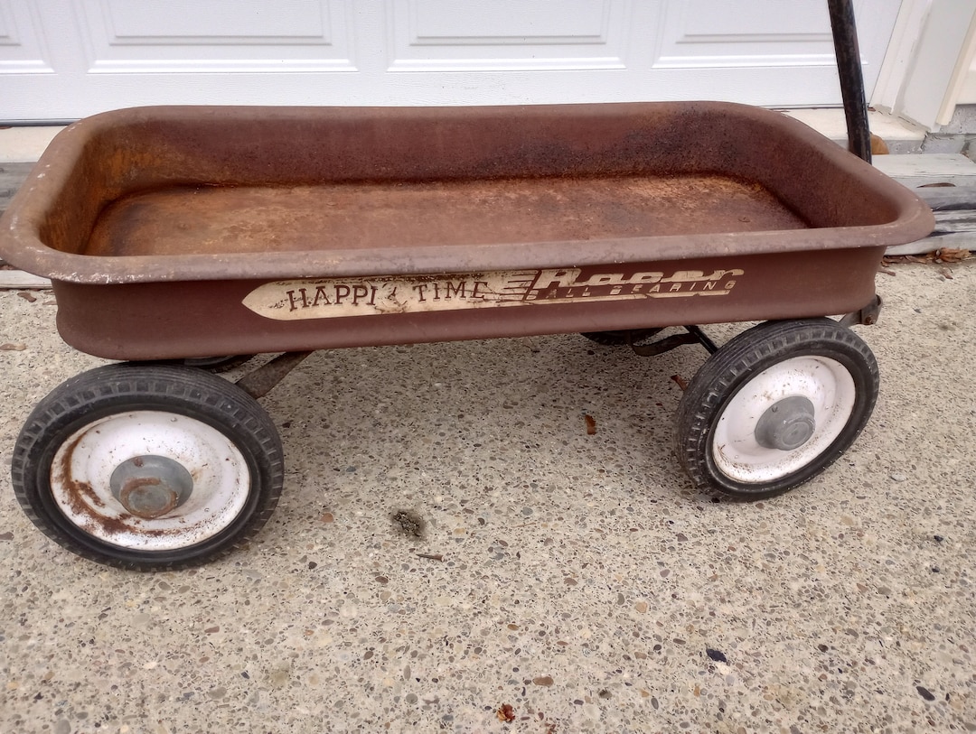 Vintage Sears and Roebuck Happi Time Racer Red Wagon Pull Toy - Etsy