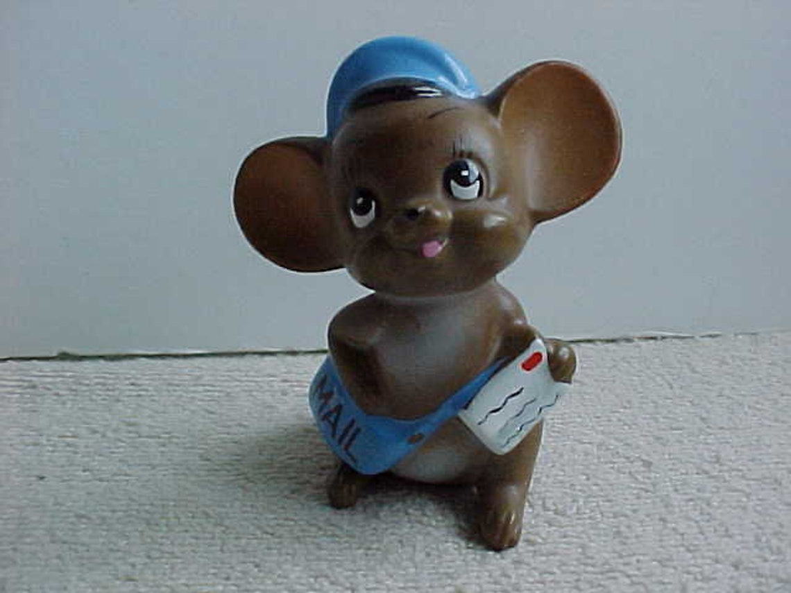 Vintage Collectible Josef Originals Mail Carrier Mailman Mouse With ...