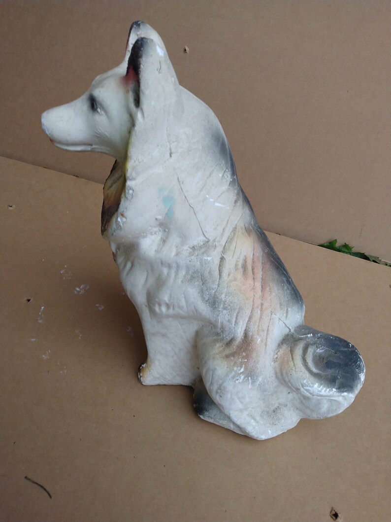 Vintage Chalkware Dog Bank Figurine Collectible Carnival Prize 1950's ...