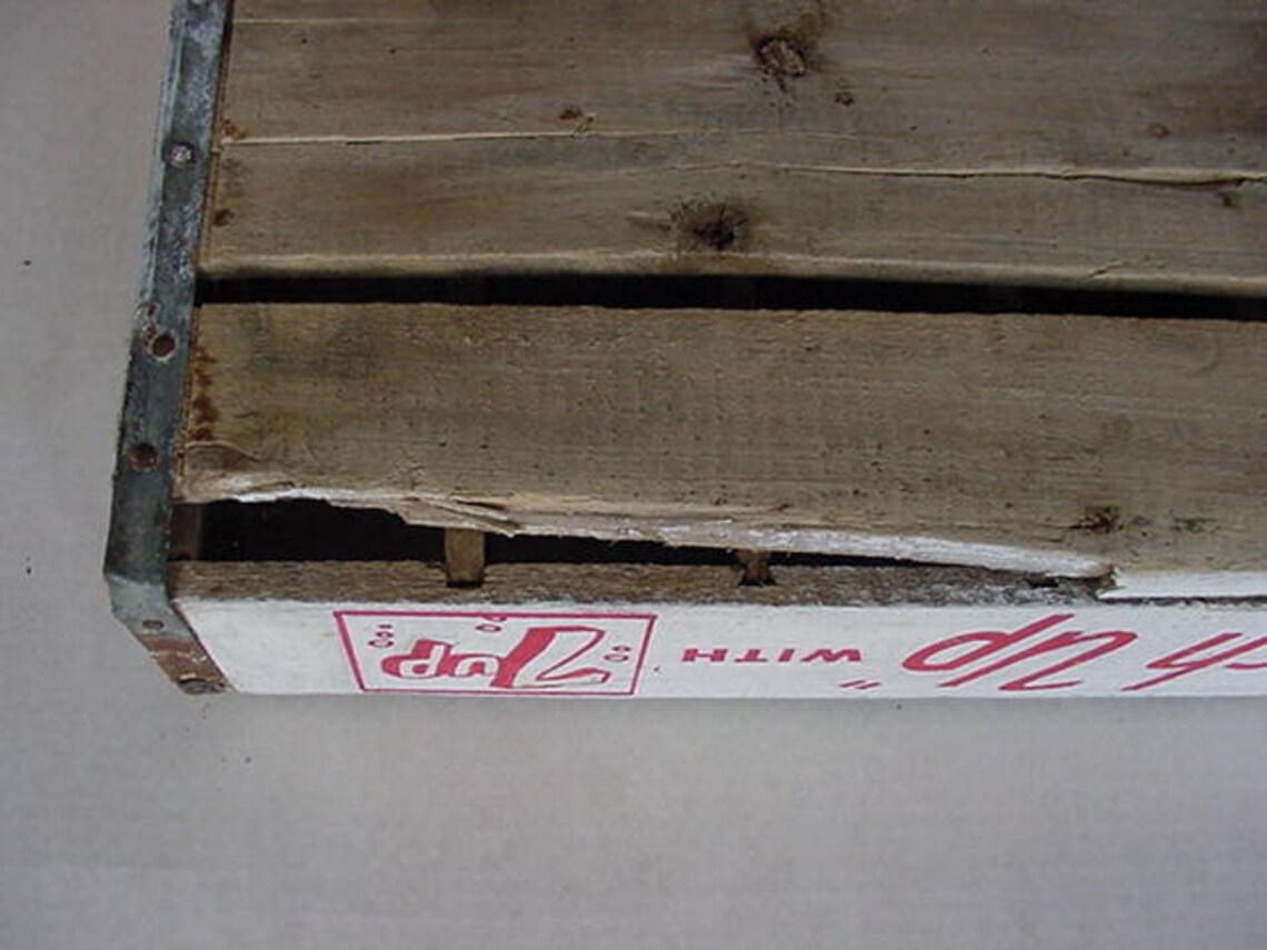 Vintage 7 up Soda Pop Case Crate Fresh up With 7 up Cola Soda Pop ...