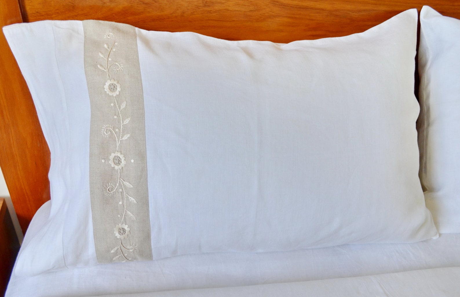 Queen/king Size Bed Sheet Set, Flat Sheet and Pillowcases Hand ...