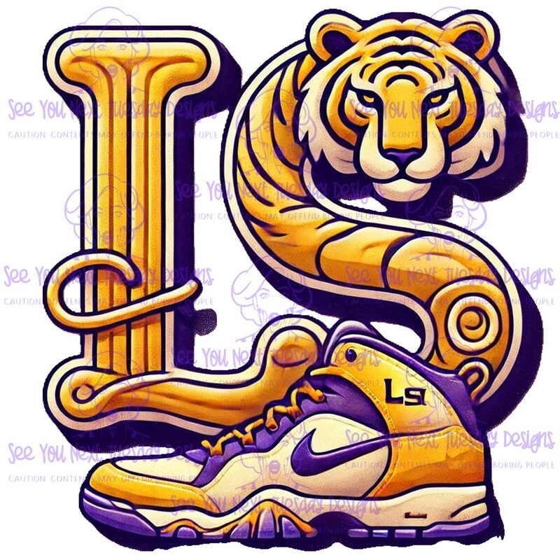 Lsu Shoes - Etsy