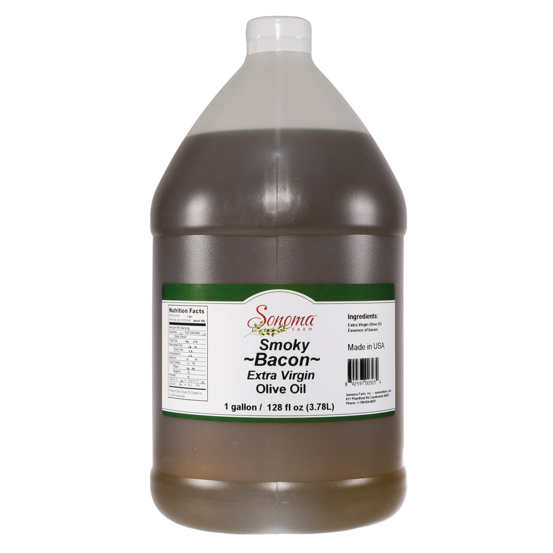 Bacon Infused Extra Virgin Olive Oil Bulk 1 Gallon / 3.8 | Etsy