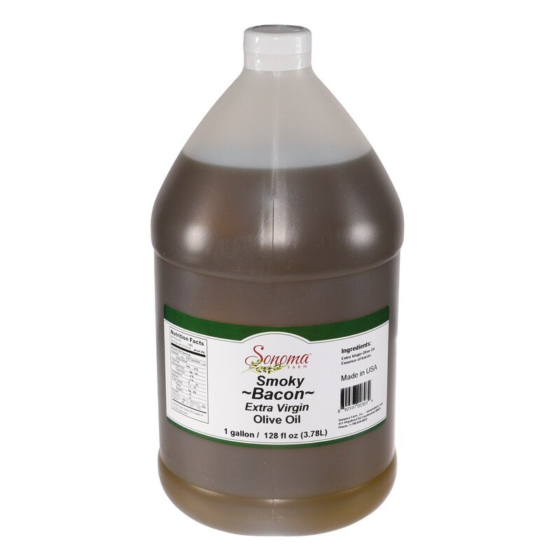 Bacon Infused Extra Virgin Olive Oil Bulk 1 Gallon / 3.8 | Etsy