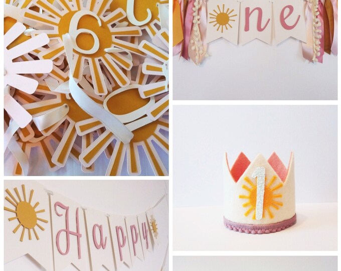 Boho Sun Party Package Sunshine 1st Birthday Decorations | Etsy