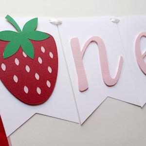 Berry 1st Birthday Decor, High Chair Sign Strawberry, Strawberry Tassel ...