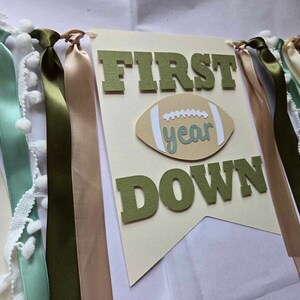 Custom First Year Down Backdrop Sign, 1st Year Down Name Sign, Football ...