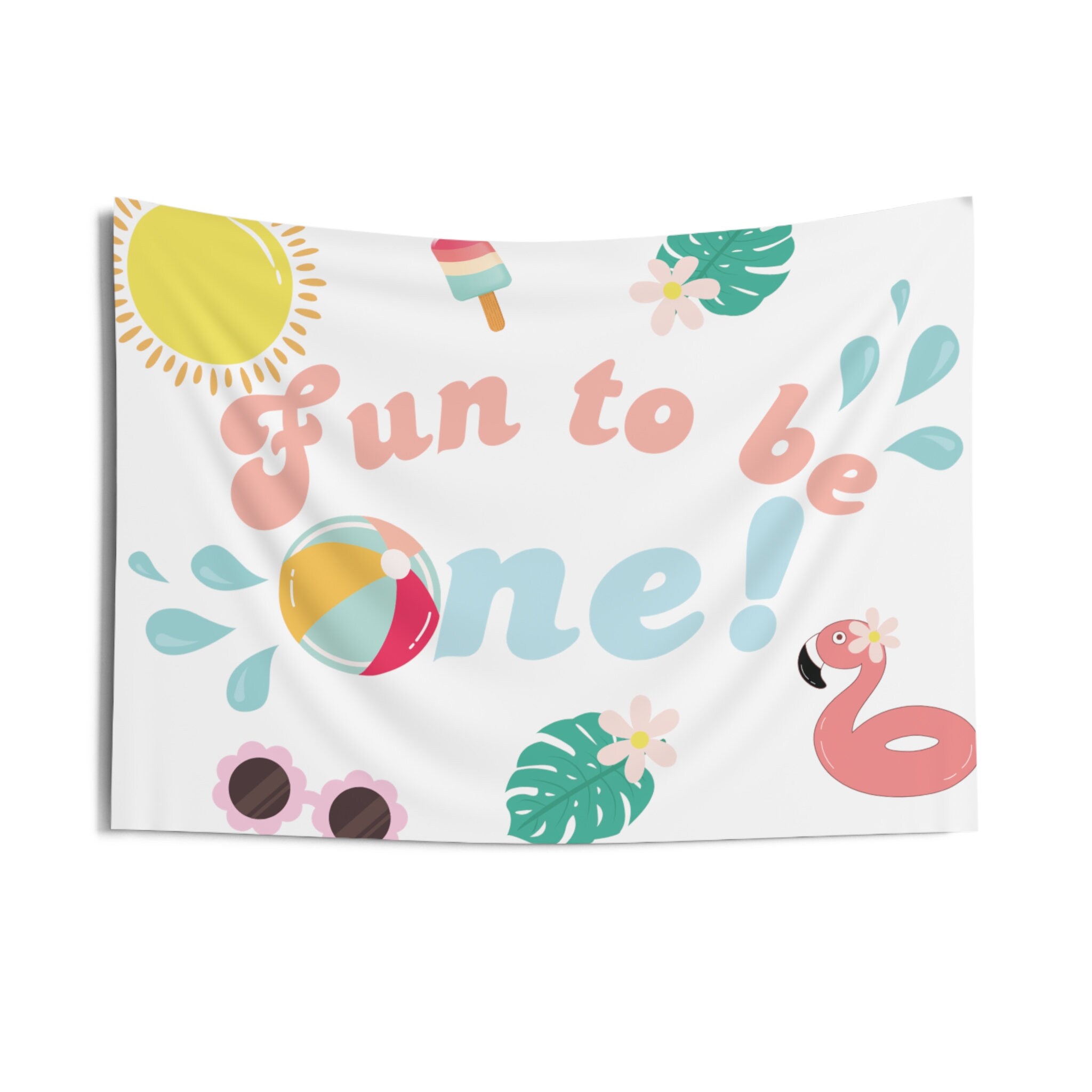 Fun to Be One Banner Sign, so Fun to Be One in the Sun First Birthday ...