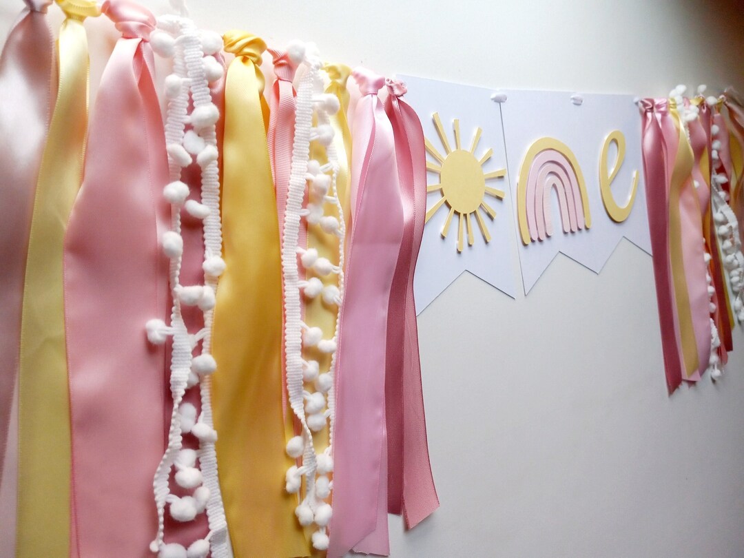One Pastel Rainbow Banner, One Banner Sun Girl, Pastel Colors High ...
