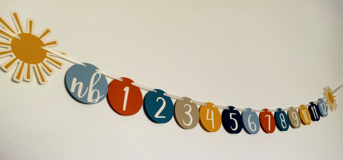 Boys Photo Banner Milestone Banner Boy Monthly Photo Banner - Etsy