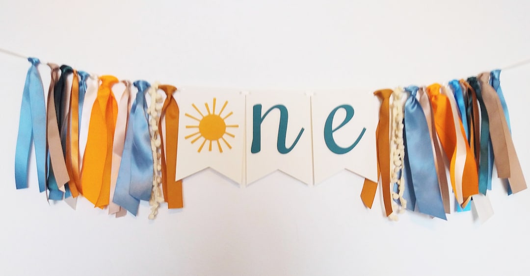 Boy Sunshine Banner, First Trip Around the Sun Theme, Sun High Chair ...