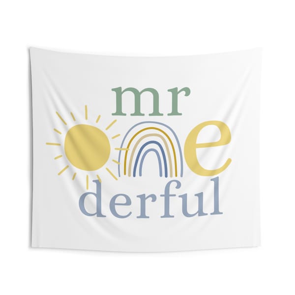 One Derful Boy Backdrop - Etsy