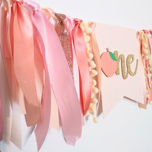 Sweet as A Peach Banner, Peach Theme High Chair Banner, Sweet One ...
