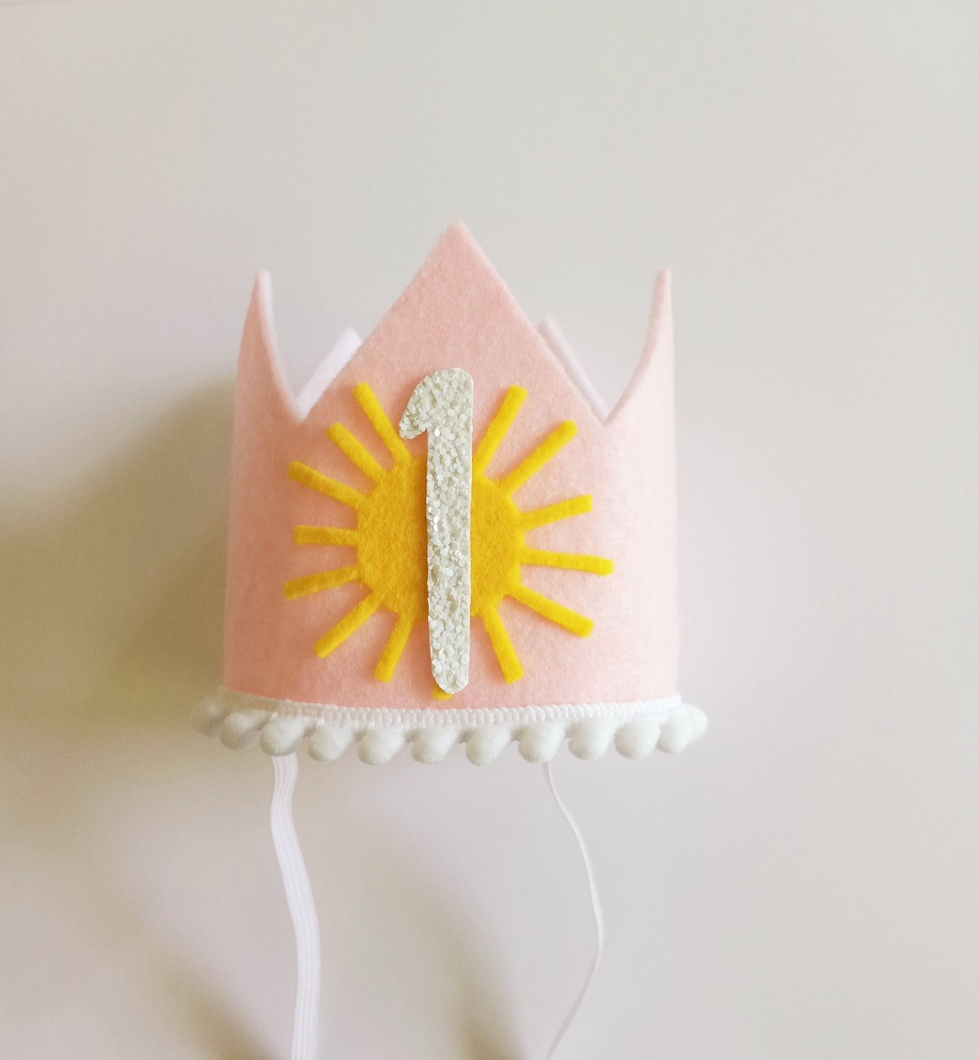 Pink Sun Crown, Sunshine Crown Girl, Here Comes the Sun, Custom Crown ...