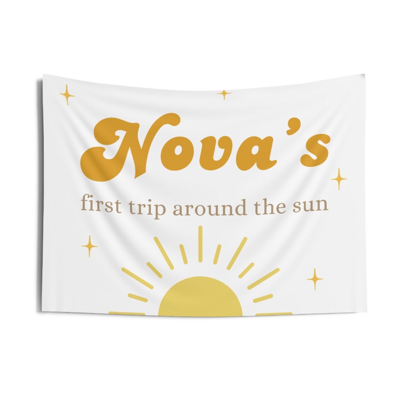 First Trip Around the Sun Banner - Etsy