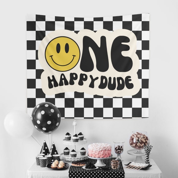 One Happy Dude Backdrop - Etsy