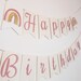 Boho Rainbow Happy Birthday Banner Rainbow Theme Sign Modern - Etsy