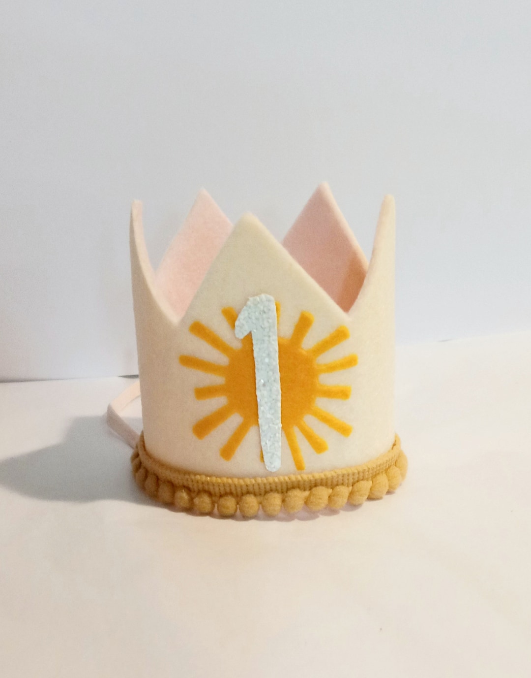 Neutral Blush and Pink Modern Sun Crown, Sunshine Crown Girl, First ...