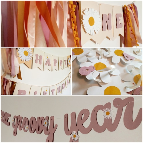 Groovy One Birthday Bundle Daisy Party Package Daisy 1st - Etsy