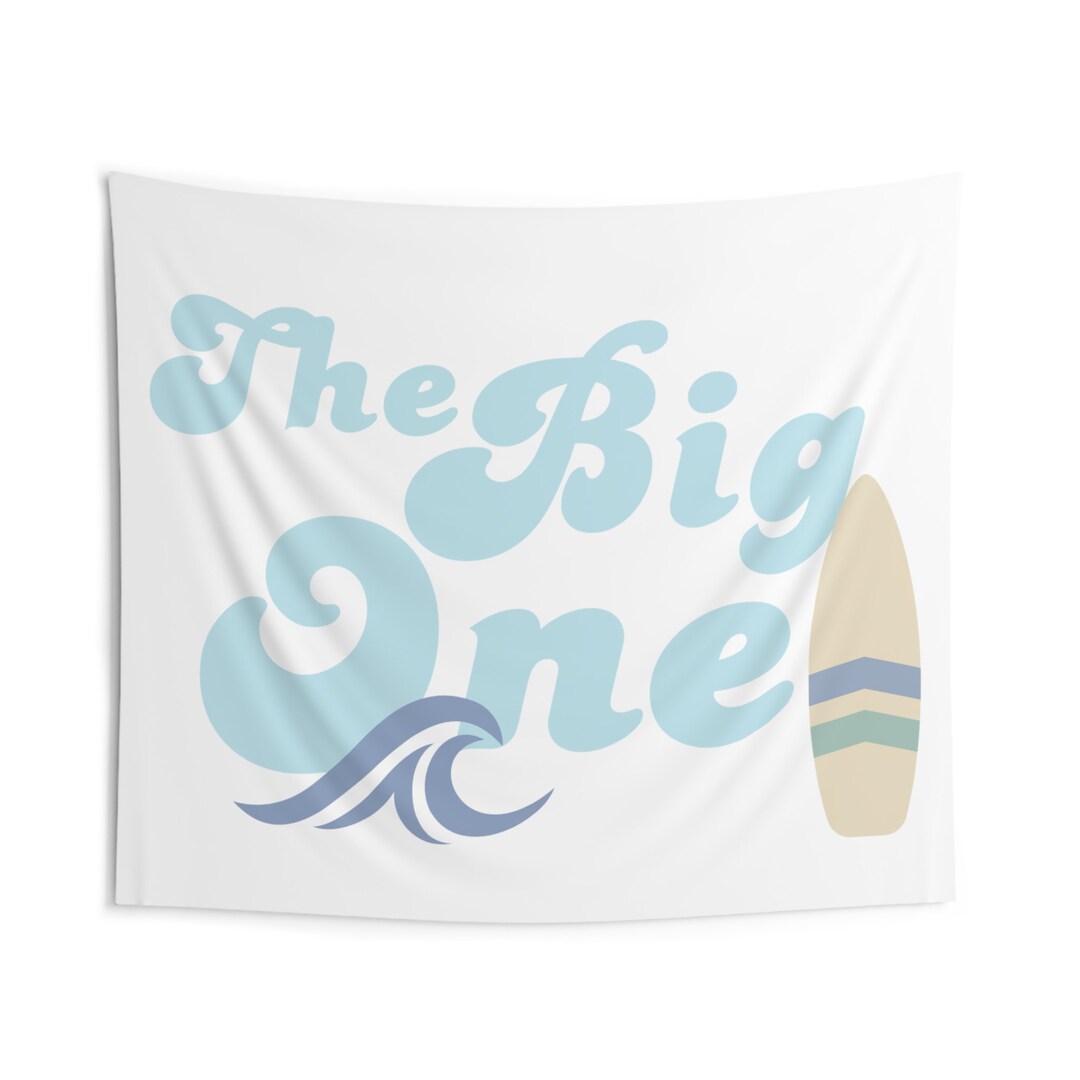 The Big One Birthday Backdrop, Baby's 1st Wave, Big One Sign, Boys Big ...