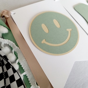 Sage Green One Happy Dude High Chair Banner, One Cool Dude Sign Green ...