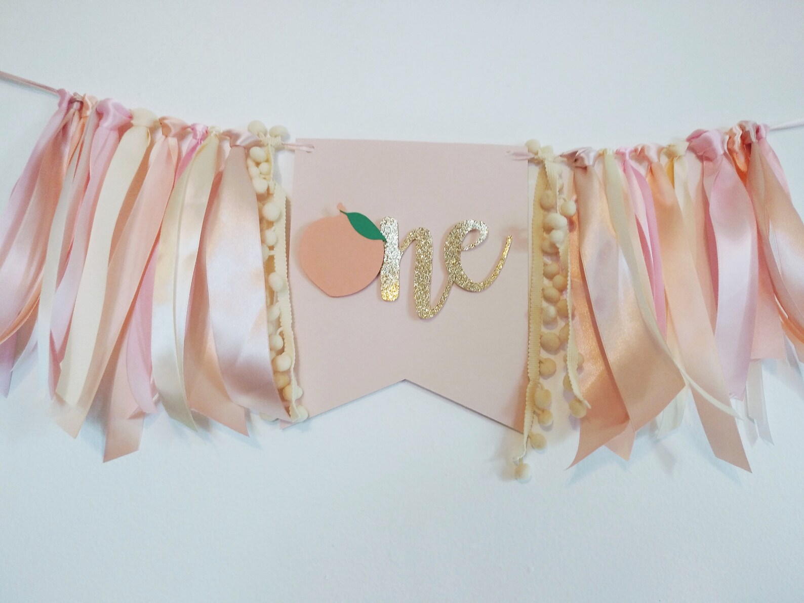 Sweet as A Peach Banner, Peach Theme High Chair Banner, Sweet One ...