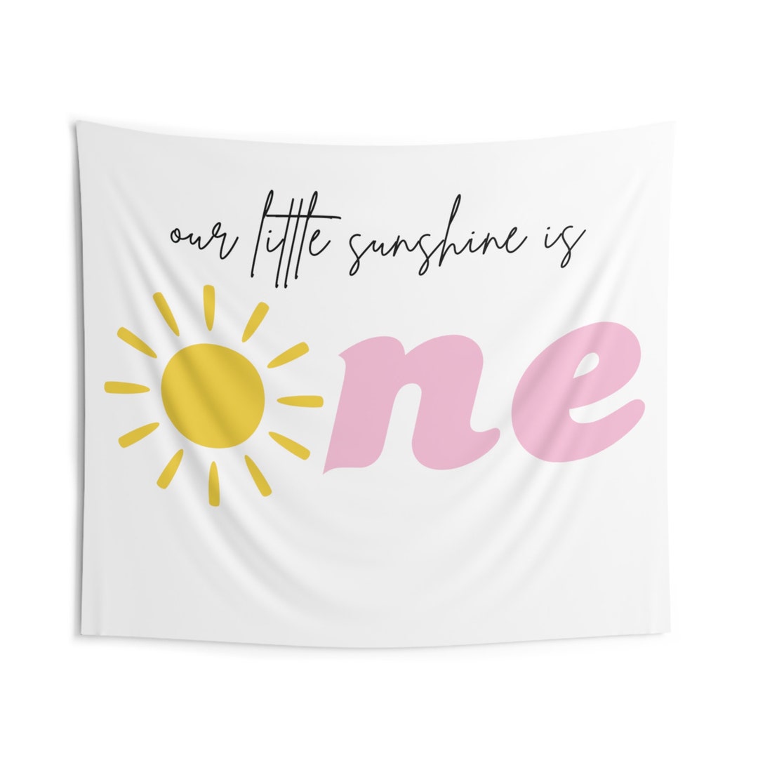 Pink Sunshine One Backdrop, You Are My Sunshine, Photo Props for Girl ...
