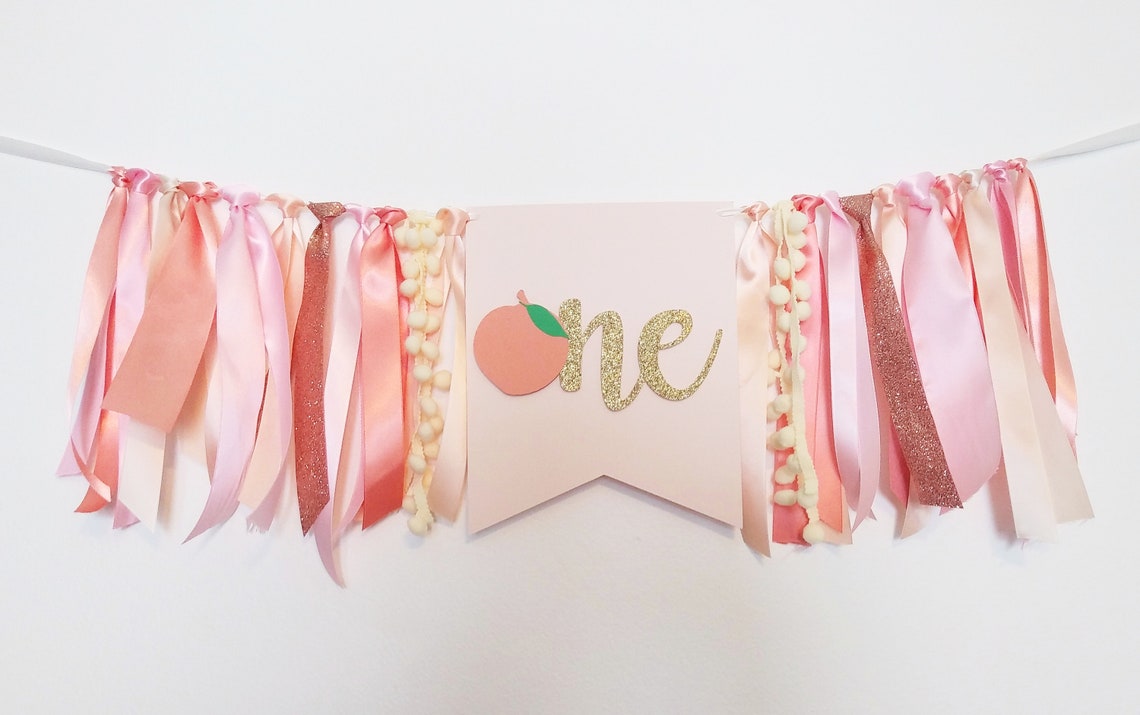 Sweet as A Peach Banner Peach Theme High Chair Banner Sweet - Etsy
